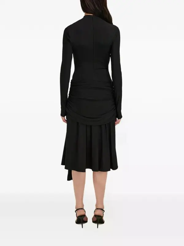 FERRAGAMO Viscose Dress With Gathered Waist