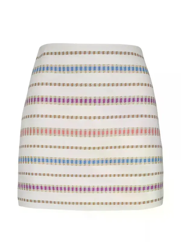 Veronica Beard Striped Tweed Skirt
