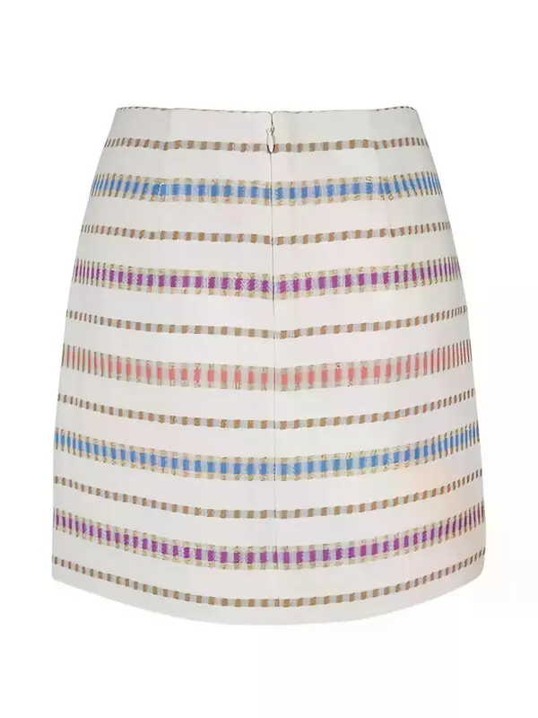 Veronica Beard Striped Tweed Skirt