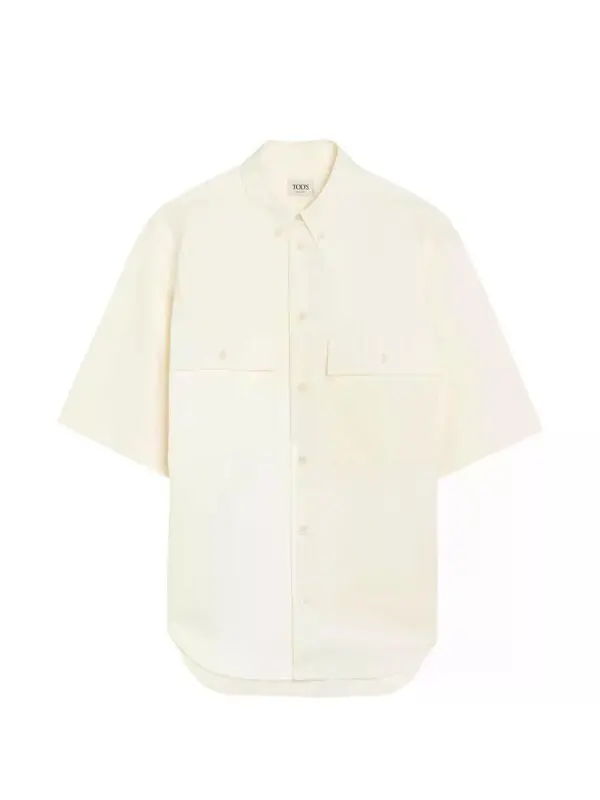 TOD'S Short-sleeve Button-down Shirt With Chest Pockets