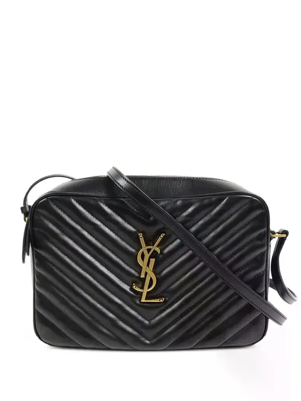 Saint Laurent Lou Quilted Shoulder Bag - Black