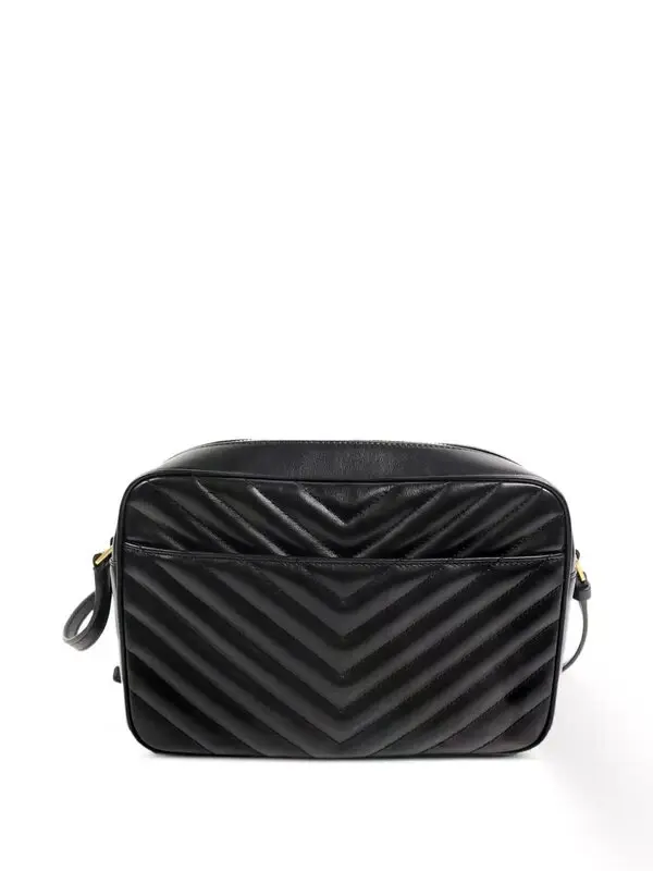 Saint Laurent Lou Quilted Shoulder Bag - Black