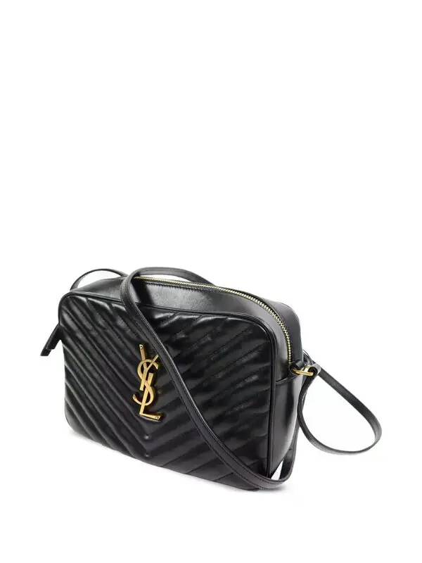 Saint Laurent Lou Quilted Shoulder Bag - Black