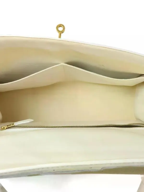 Hermès Kelly Leather-trim Tote Bag - Green