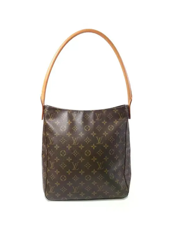 LOUIS VUITTON Monogram Canvas Looping Shoulder Bag - Brown