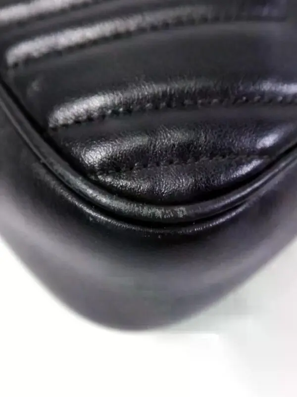 Gucci Gg Marmont Leather Shoulder Bag - Black