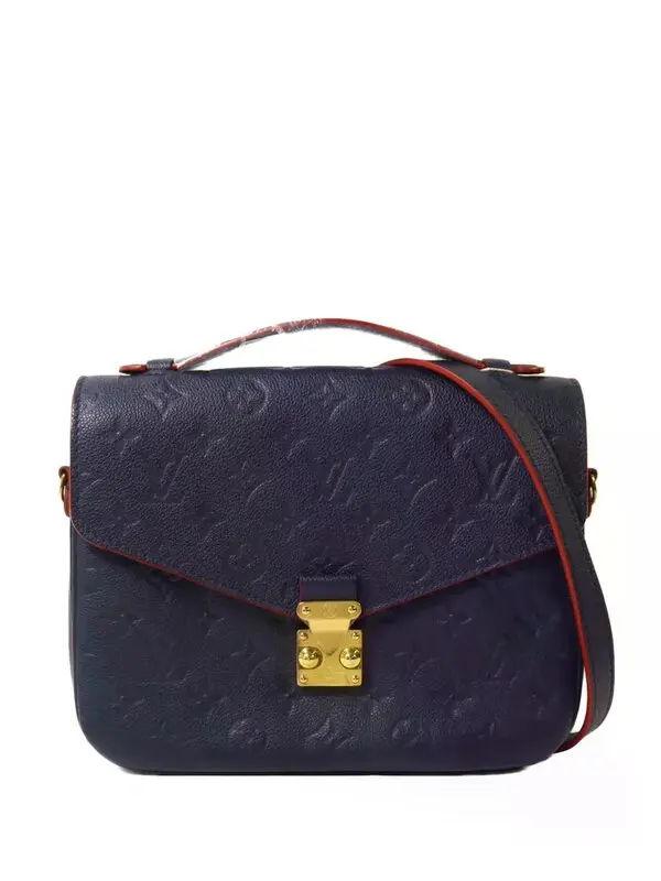LOUIS VUITTON Metis Monogram Empreinte Tote Bag - Blue