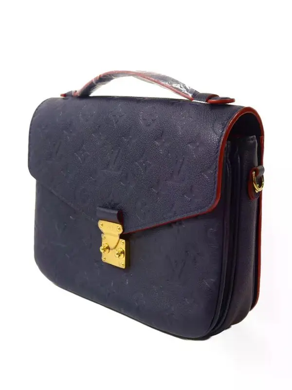 LOUIS VUITTON Metis Monogram Empreinte Tote Bag - Blue