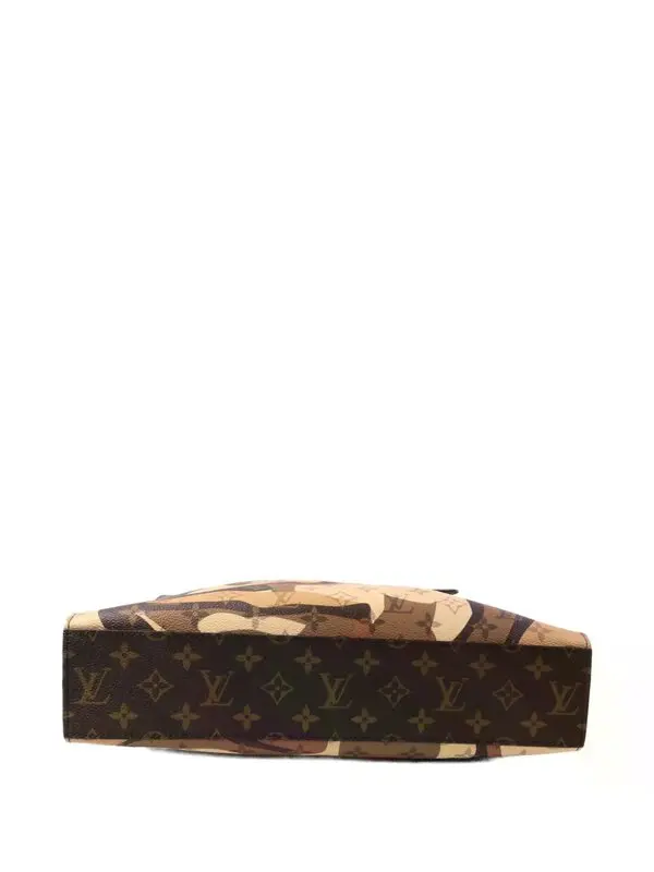 LOUIS VUITTON Monogram Sac Plat Tote Bag - Brown
