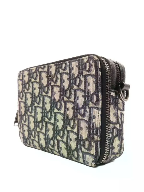 Dior Oblique Canvas Zipped Shoulder Bag