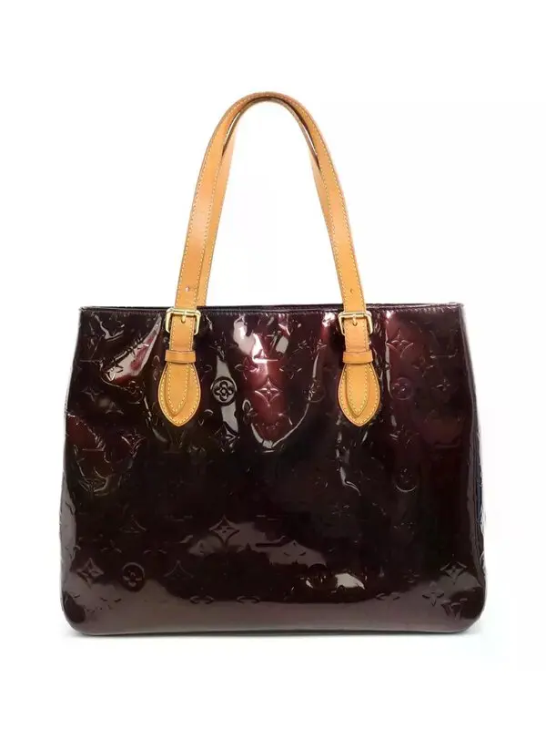 LOUIS VUITTON Brentwood Monogram Vernis Tote Bag - Red