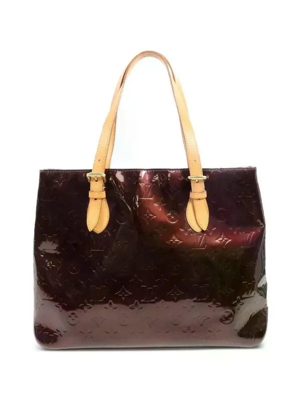 LOUIS VUITTON Brentwood Monogram Vernis Tote Bag - Red