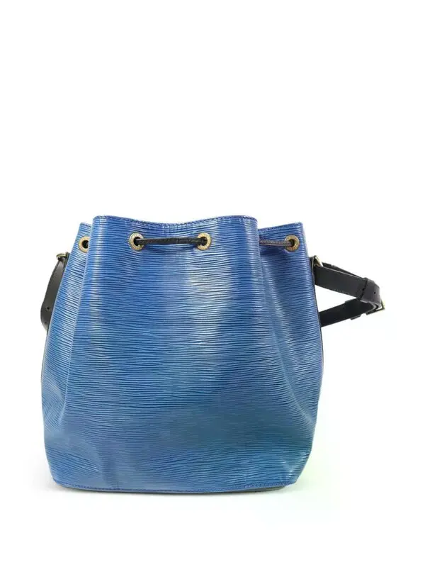 LOUIS VUITTON Petit Noe Calfskin Bucket Bag - Blue