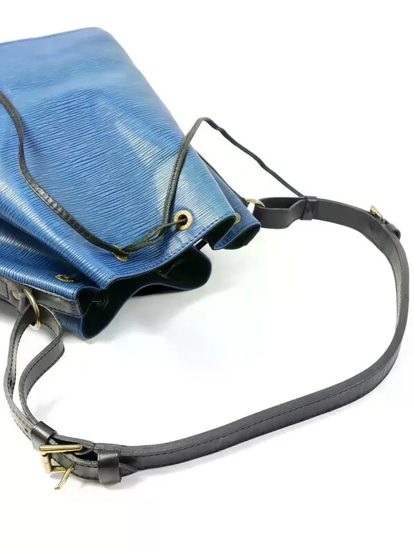 LOUIS VUITTON Petit Noe Calfskin Bucket Bag - Blue