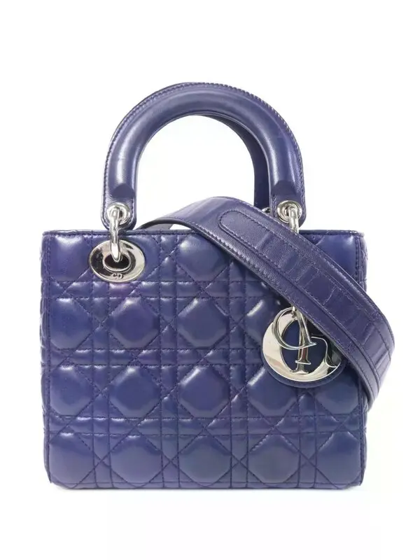 Dior Lady Small Tote Bag - Blue