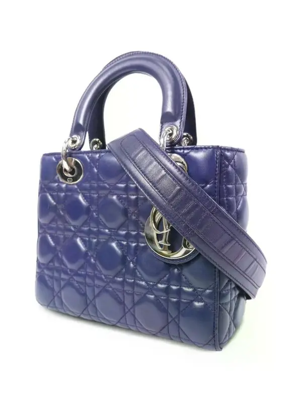 Dior Lady Small Tote Bag - Blue