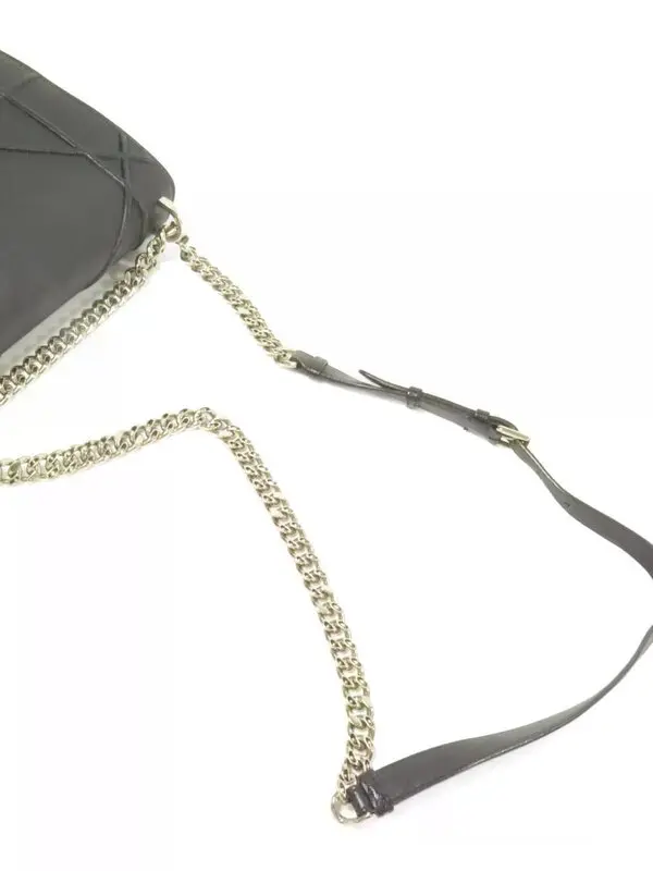 Dior Diorama Leather Shoulder Bag - Black