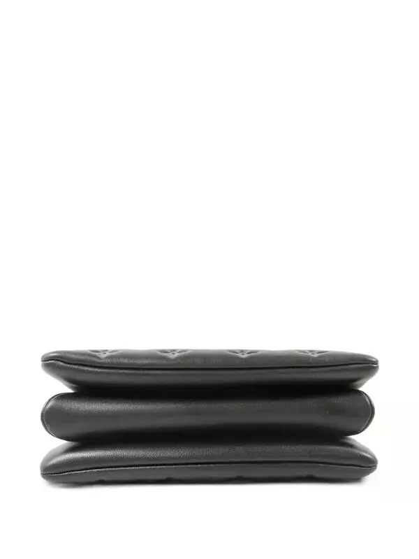 LOUIS VUITTON Coussin Bb Monogram Embossed Shoulder Bag - Black