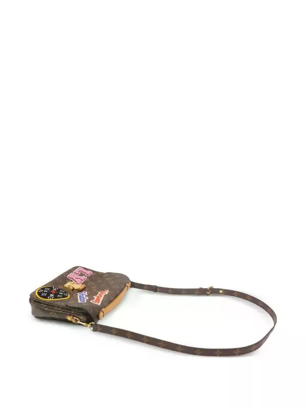 LOUIS VUITTON Metis Monogram Patches Tote Bag - Brown