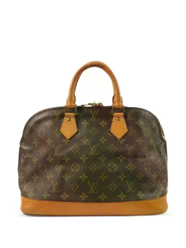 LOUIS VUITTON Alma Monogram Tote Bag - Brown