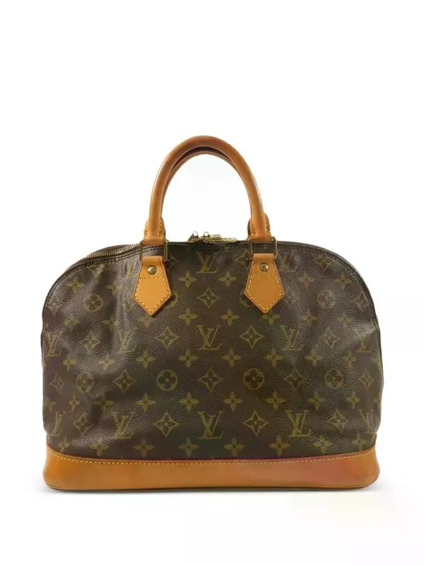 LOUIS VUITTON Alma Monogram Tote Bag - Brown