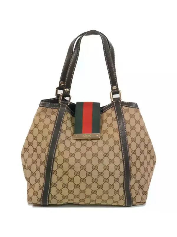 Gucci Gg Canvas Web Shoulder Bag