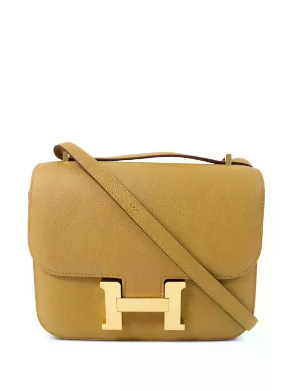 Hermès Mini Constance Epsom Leather Shoulder Bag - Neutrals