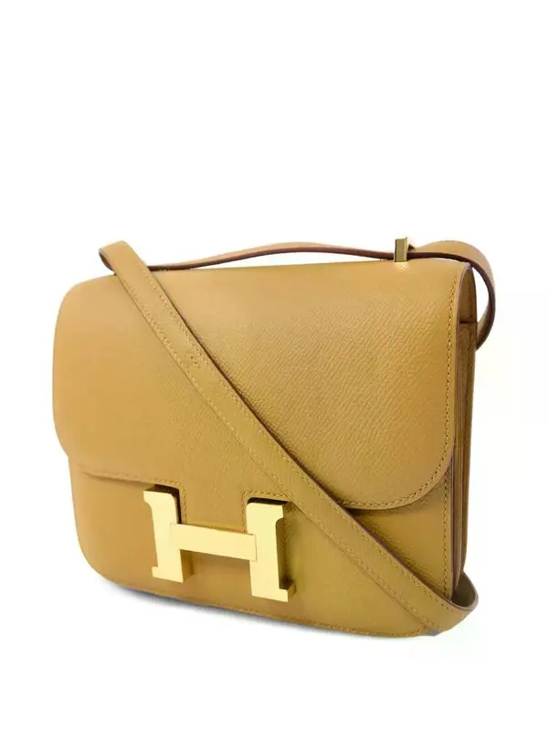 Hermès Mini Constance Epsom Leather Shoulder Bag - Neutrals