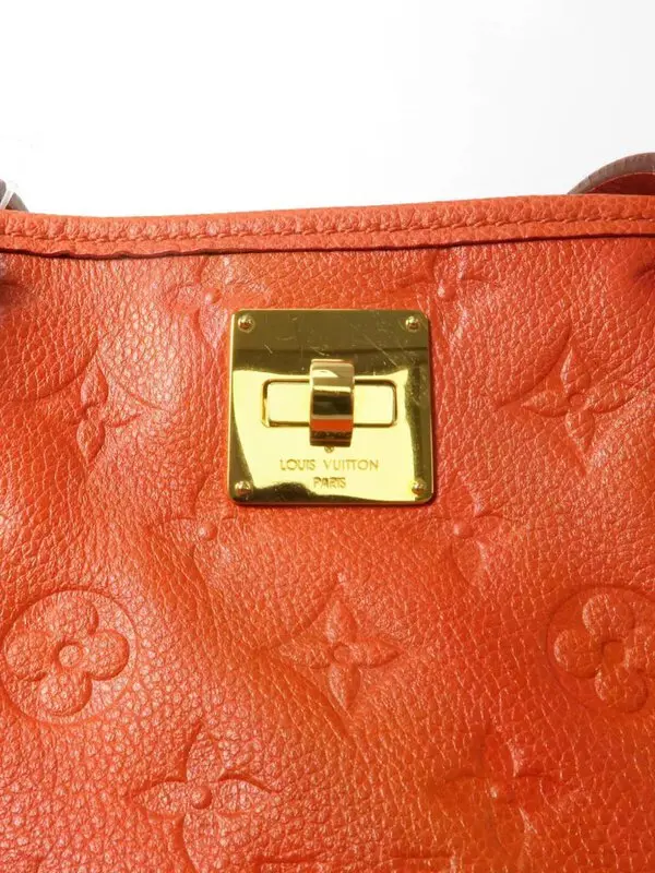 LOUIS VUITTON Citadine Monogram Empreinte Pm Tote Bag - Orange