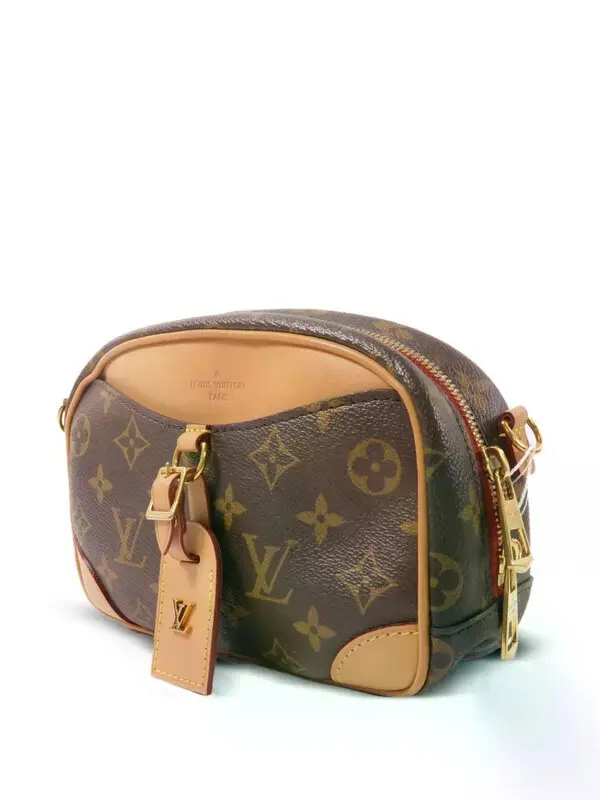 LOUIS VUITTON Monogram Deauville Shoulder Bag - Brown