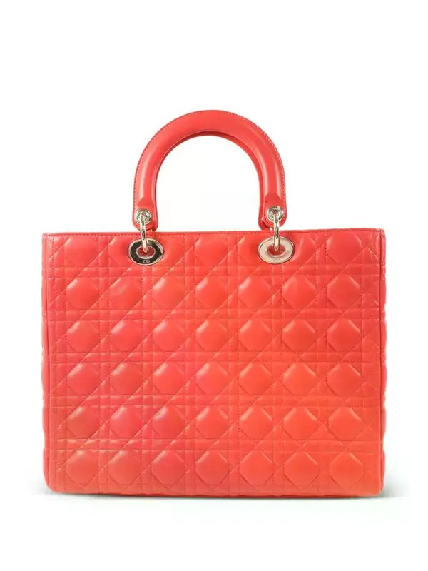 Dior Lady Tote Bag - Red