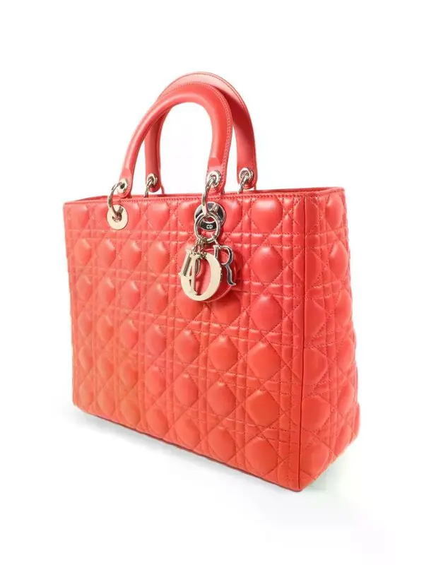 Dior Lady Tote Bag - Red