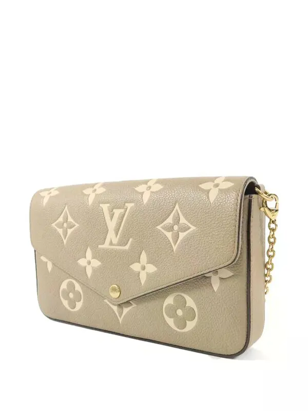 LOUIS VUITTON Felicie Monogram Clutch Bag - Neutrals