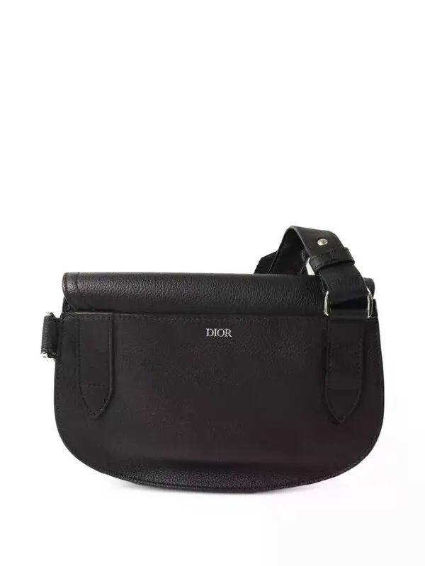 Dior Saddle Leather Belt Bag - Black
