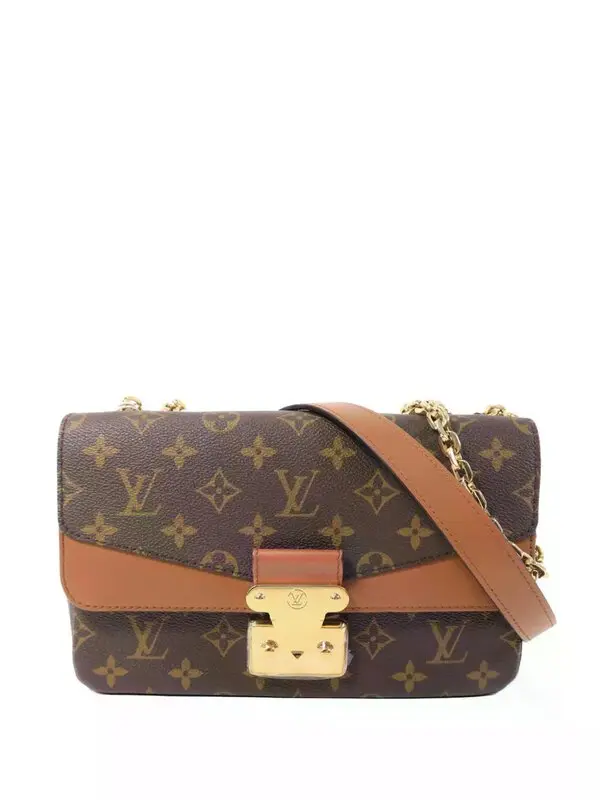 LOUIS VUITTON Marceau Monogram Chain Shoulder Bag - Brown