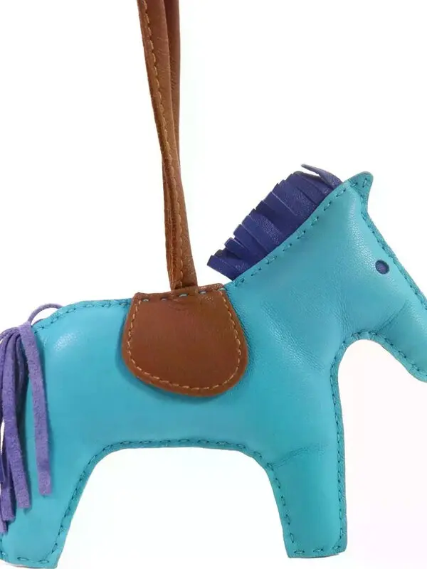 Hermès Mm Rodeo Bag Charm - Blue