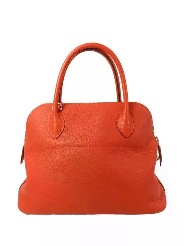 Hermès Bolide Leather Tote Bag - Red