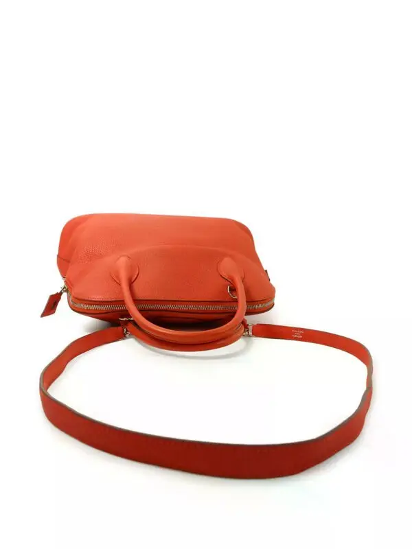 Hermès Bolide Leather Tote Bag - Red