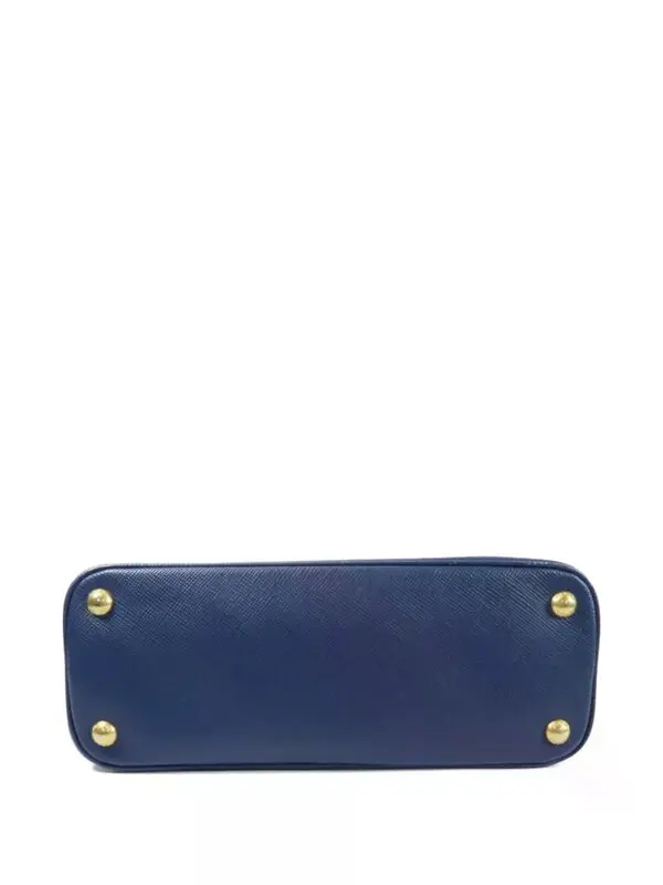Prada Saffiano Leather Tote Bag - Blue