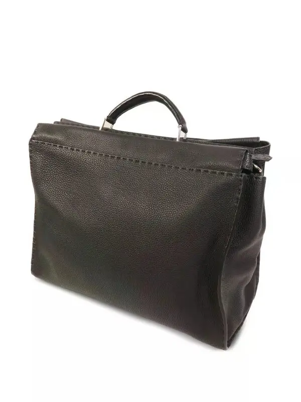 Fendi Xl Peekaboo Tote Bag - Black