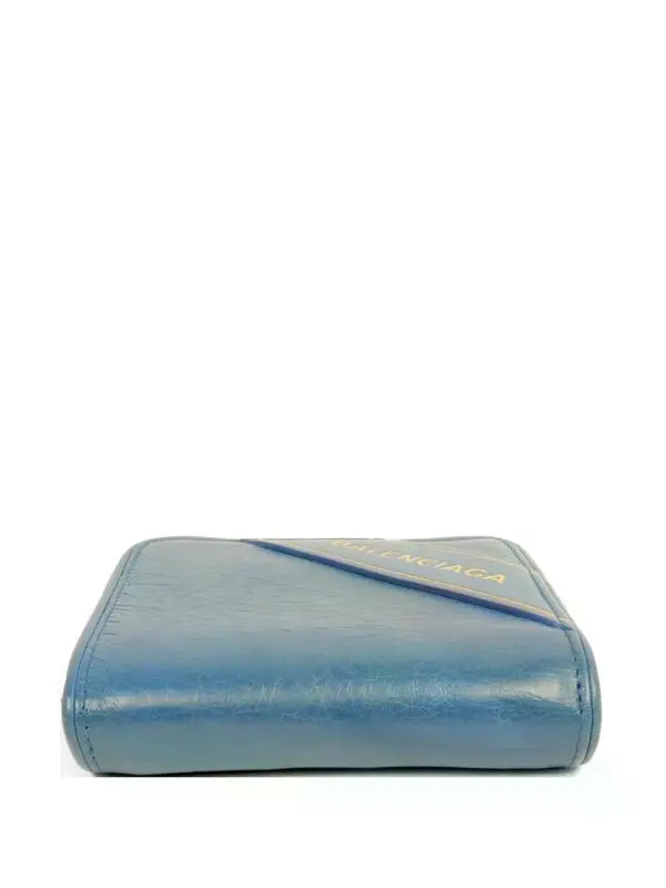 Balenciaga Leather Wallet - Blue