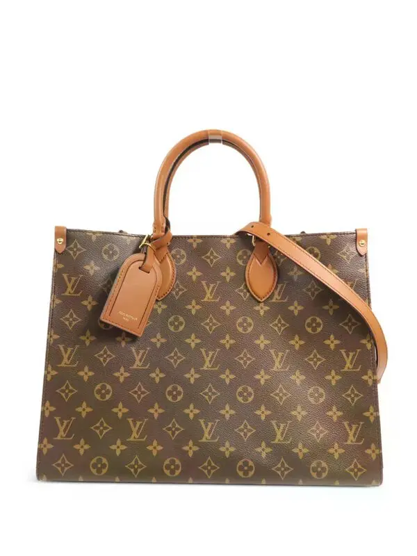 LOUIS VUITTON Monogram Onthego Tote Bag - Brown