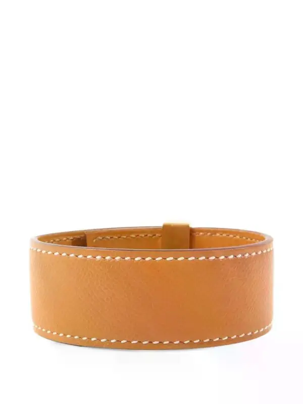 Hermès Collier De Chien 24 Leather Bracelet - Brown