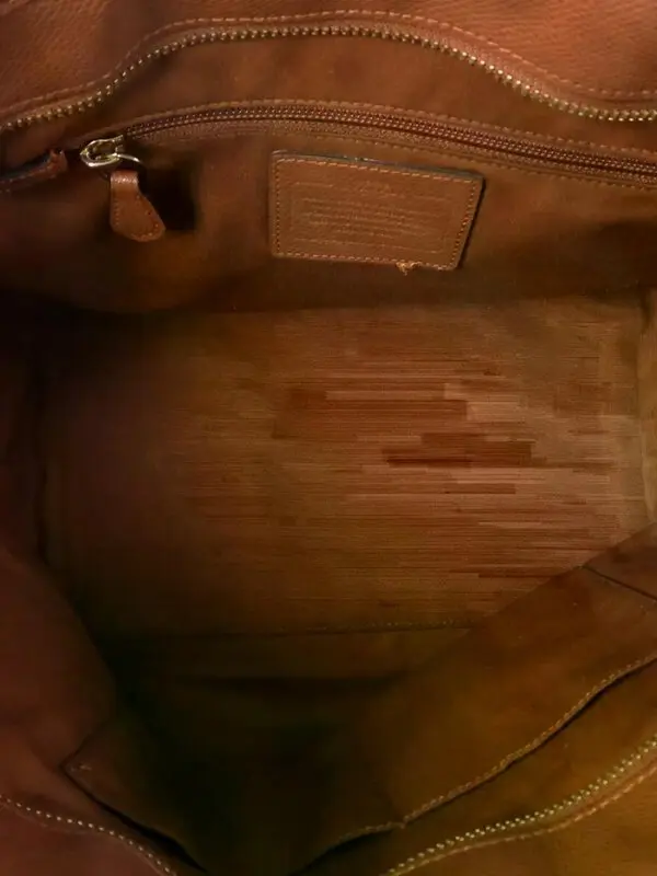 COACH VINTAGE Grained Leather Tote Bag