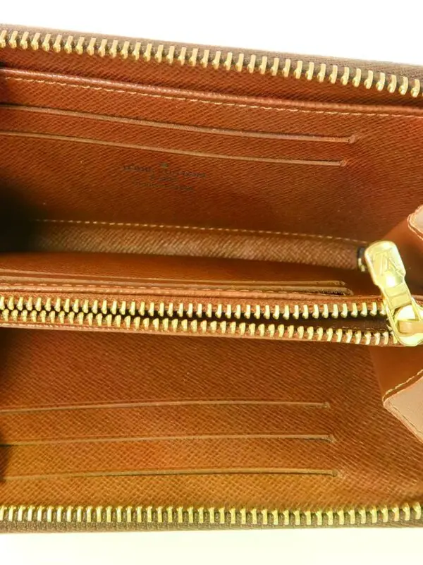 LOUIS VUITTON Monogram Zipper Wallet - Brown
