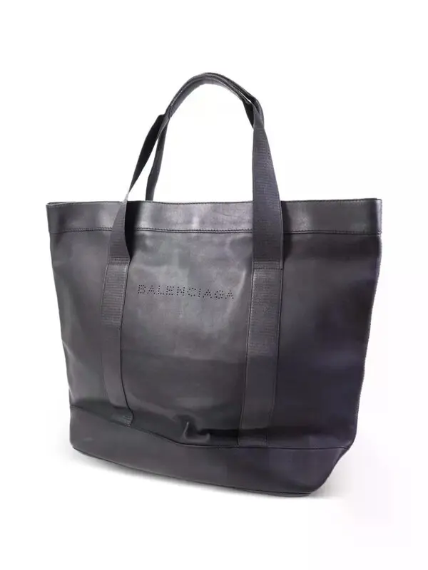 Balenciaga Perforated Logo Tote Bag