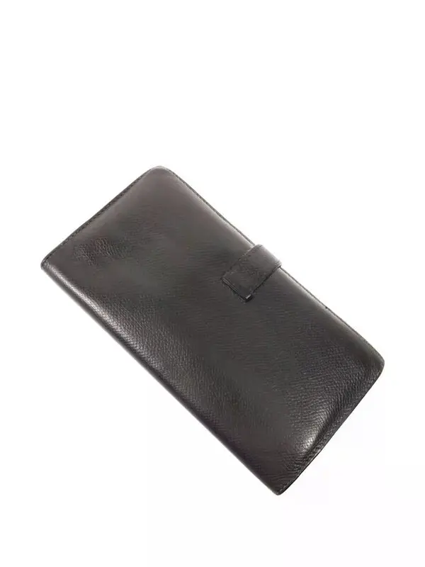 Hermès Bearn Logo Wallet - Black
