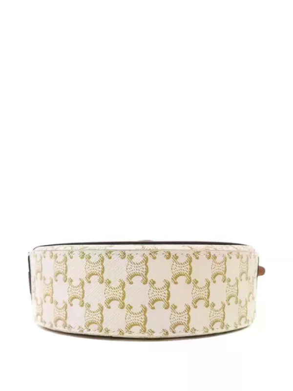 Celine Triomphe Canvas Round Shoulder Bag - Neutrals
