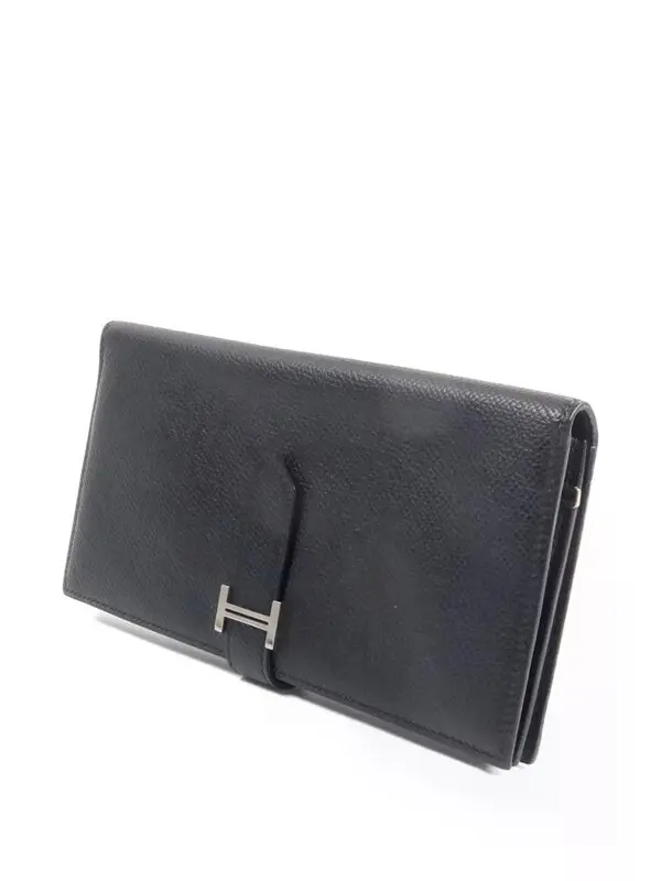 Hermès Bearn Long Epsom Leather Wallet - Black