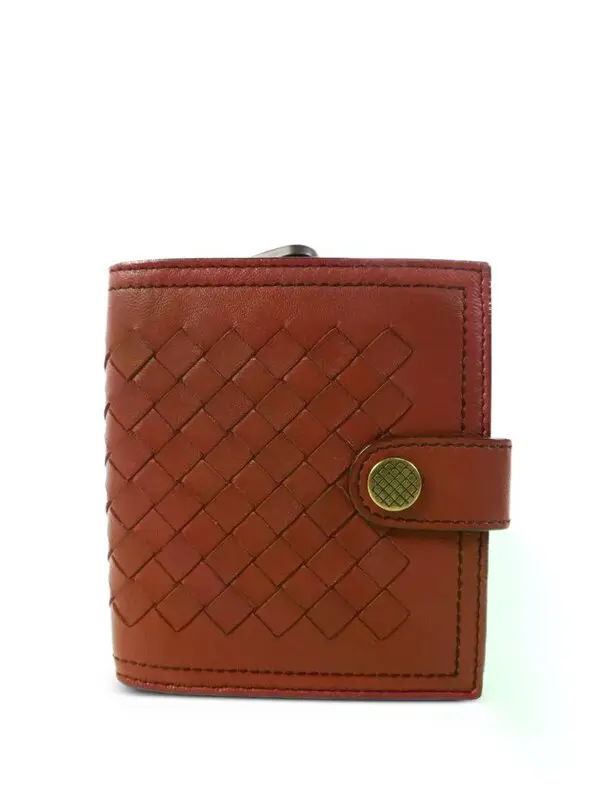 Bottega Veneta Intrecciato Bifold Wallet - Red